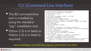 Backblaze B2 Cloud Storage Overview | PDF