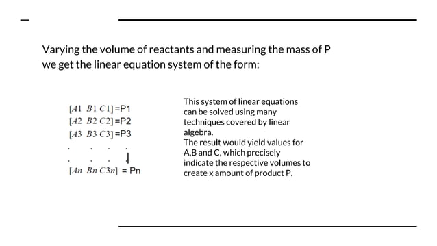 Applications of linear algebra in chemical engineerig | PPTX