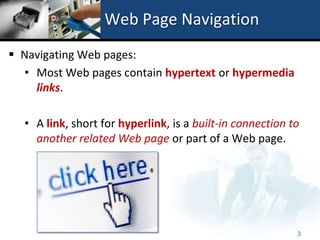 2.2.2.3 Web Page Navigation | PPTX | Internet | Computing