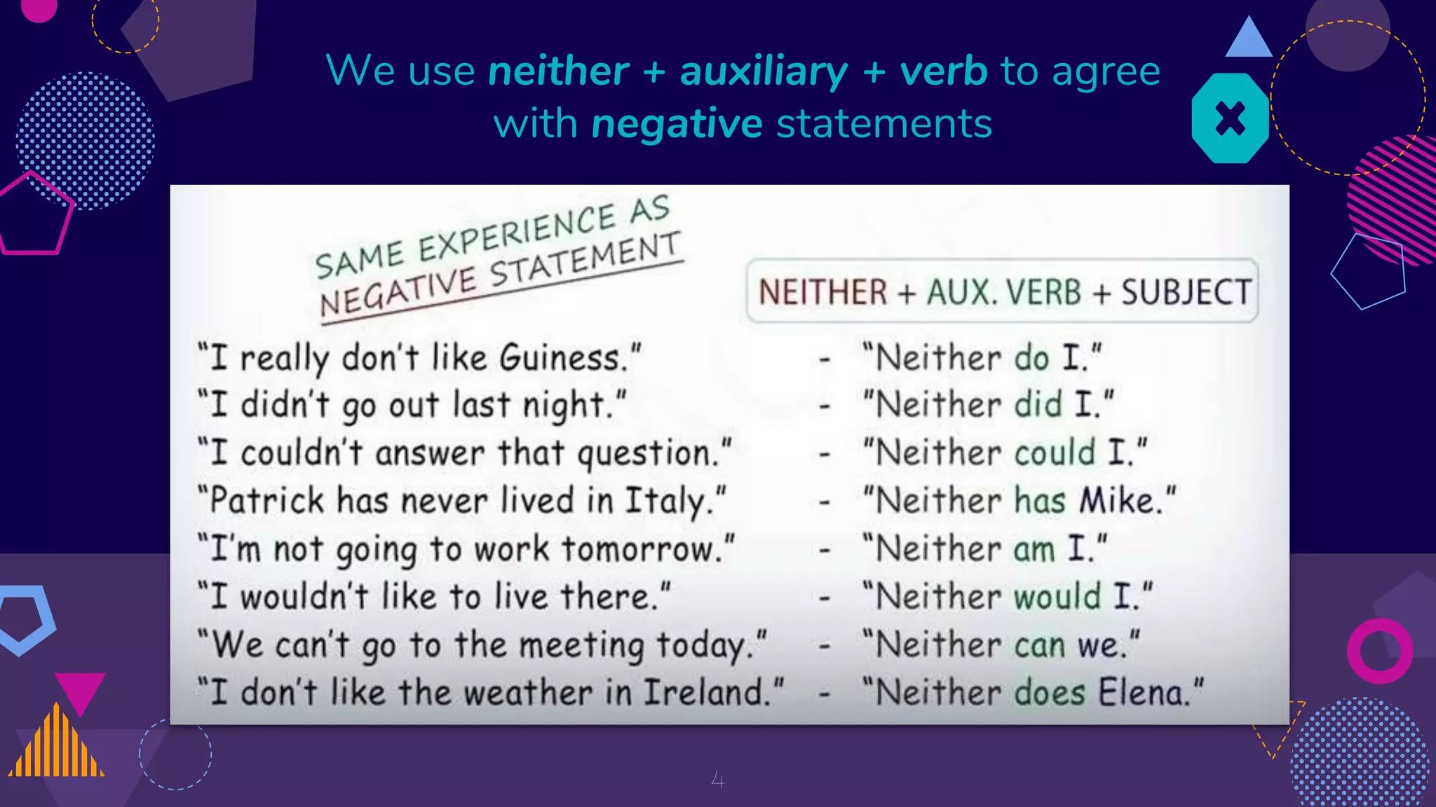 So do I/ Neither do I | PPTX