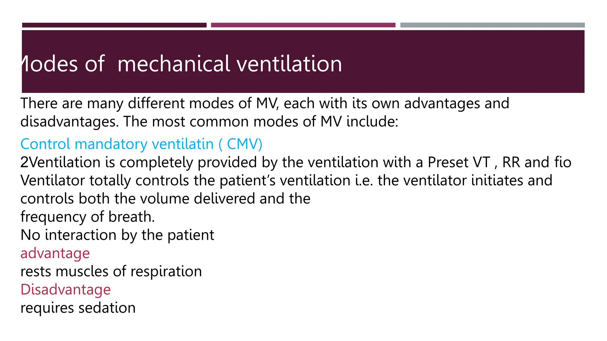 mechanical ventilator | PPTX