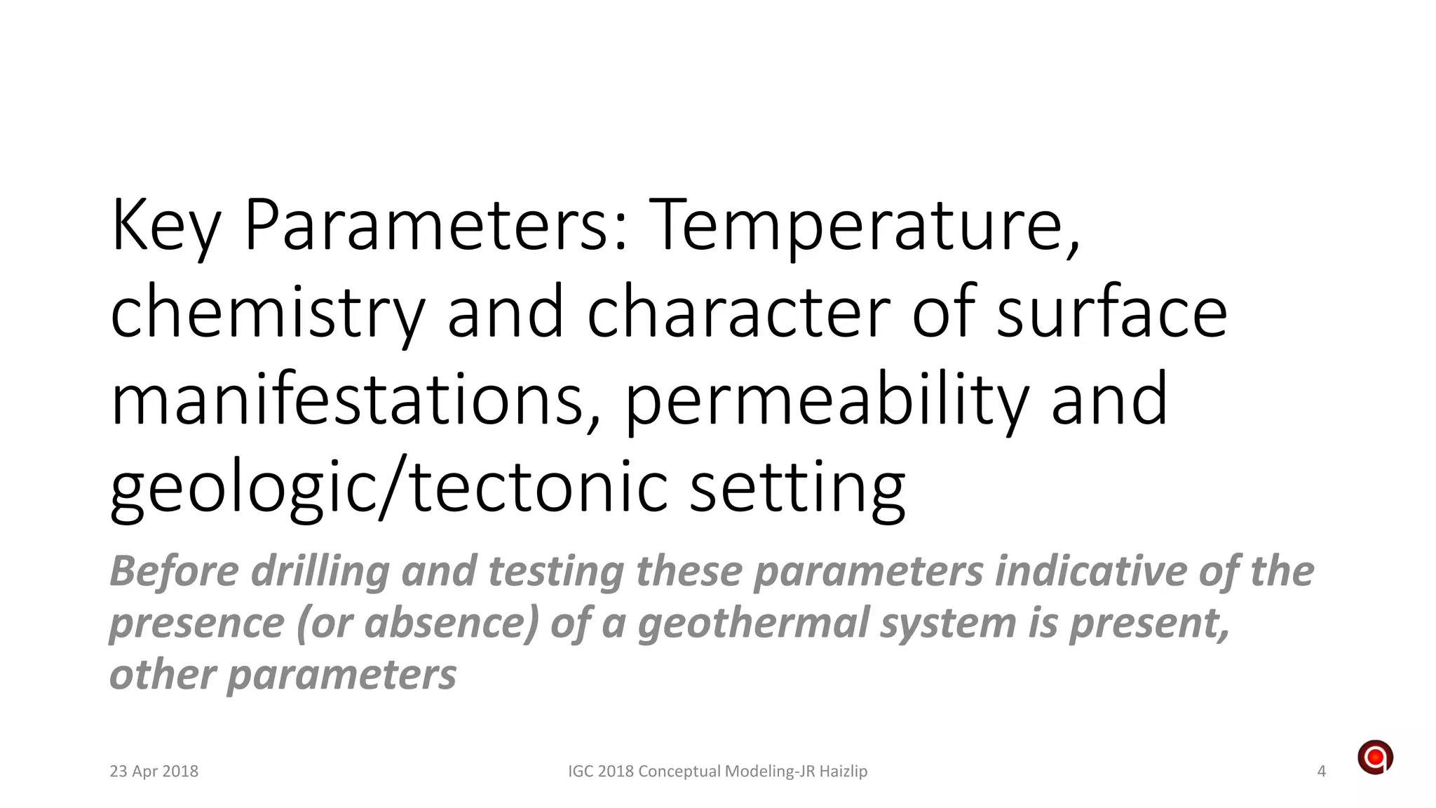 B3 - Geothermal Project Risk Management Using Conceptual Reservoir ...