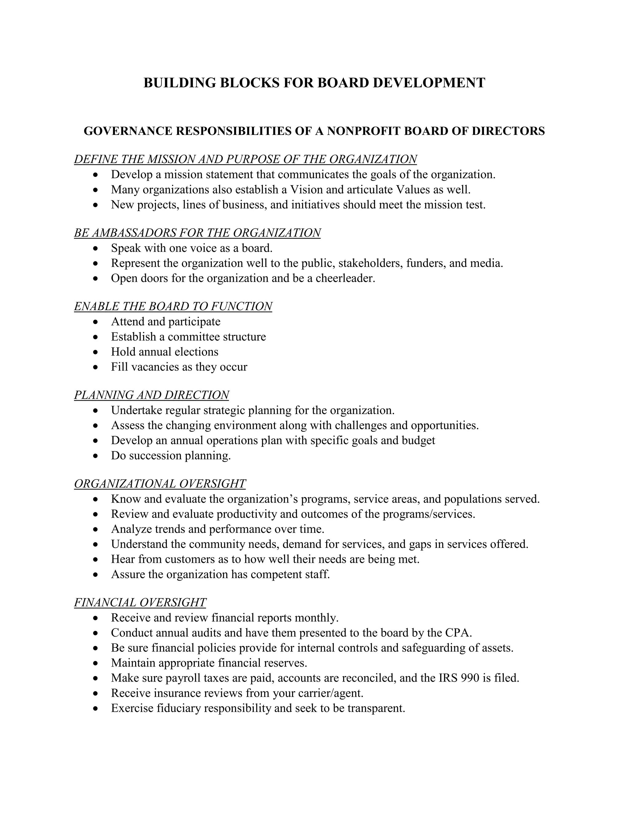 B3 building blocks for board development - materials | PDF