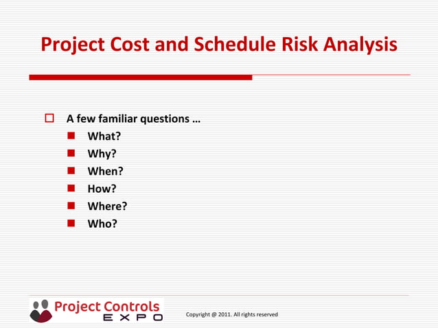 Session B3 - Introduction to Project Cost and Schedule Risk Analysis ...