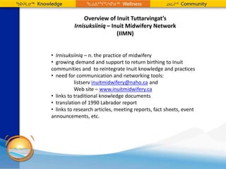 Inuit knowledge in birthing practice | PDF