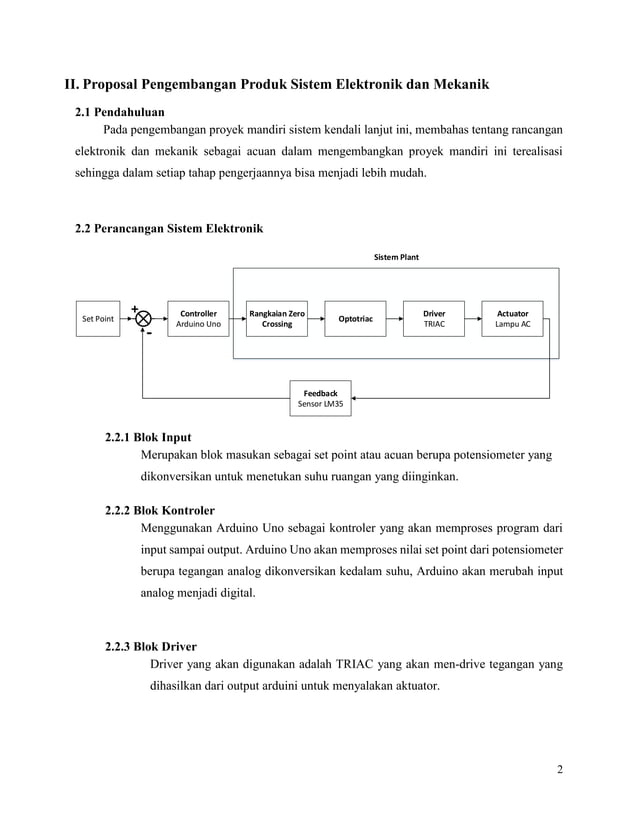 B300 Sistem Kendali Pid Suhu Ruangan Menggunakan Lm35 Sebagai Sensor Dan Driver Triac Berbasis