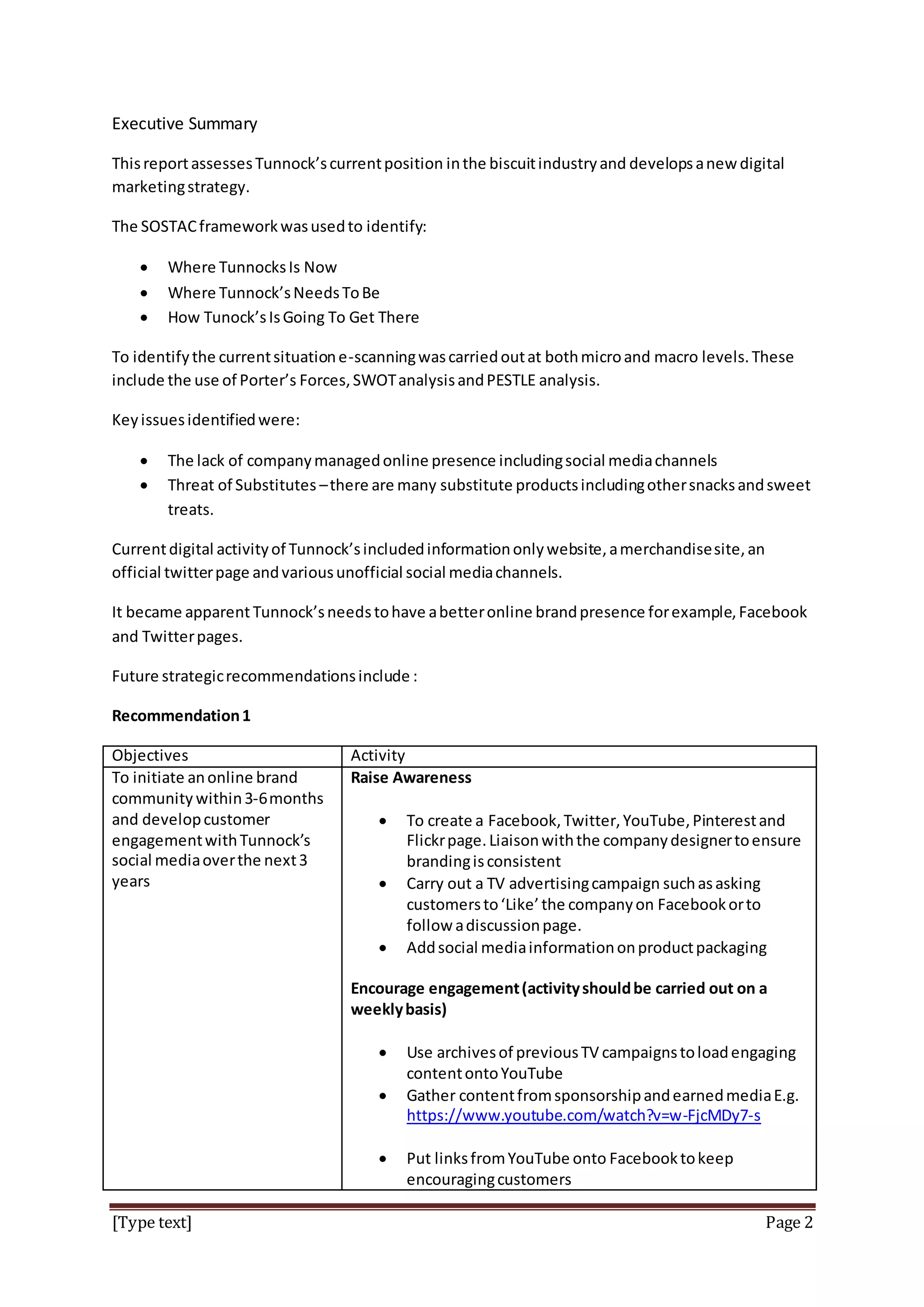 Digital Marketing Coursework 1 | DOCX