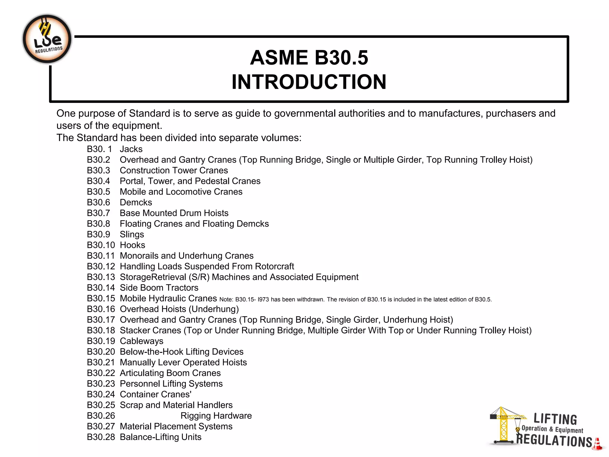 B30 5 ASME-MOBILE AND LOCOMOTIVE CRANES | PPTX
