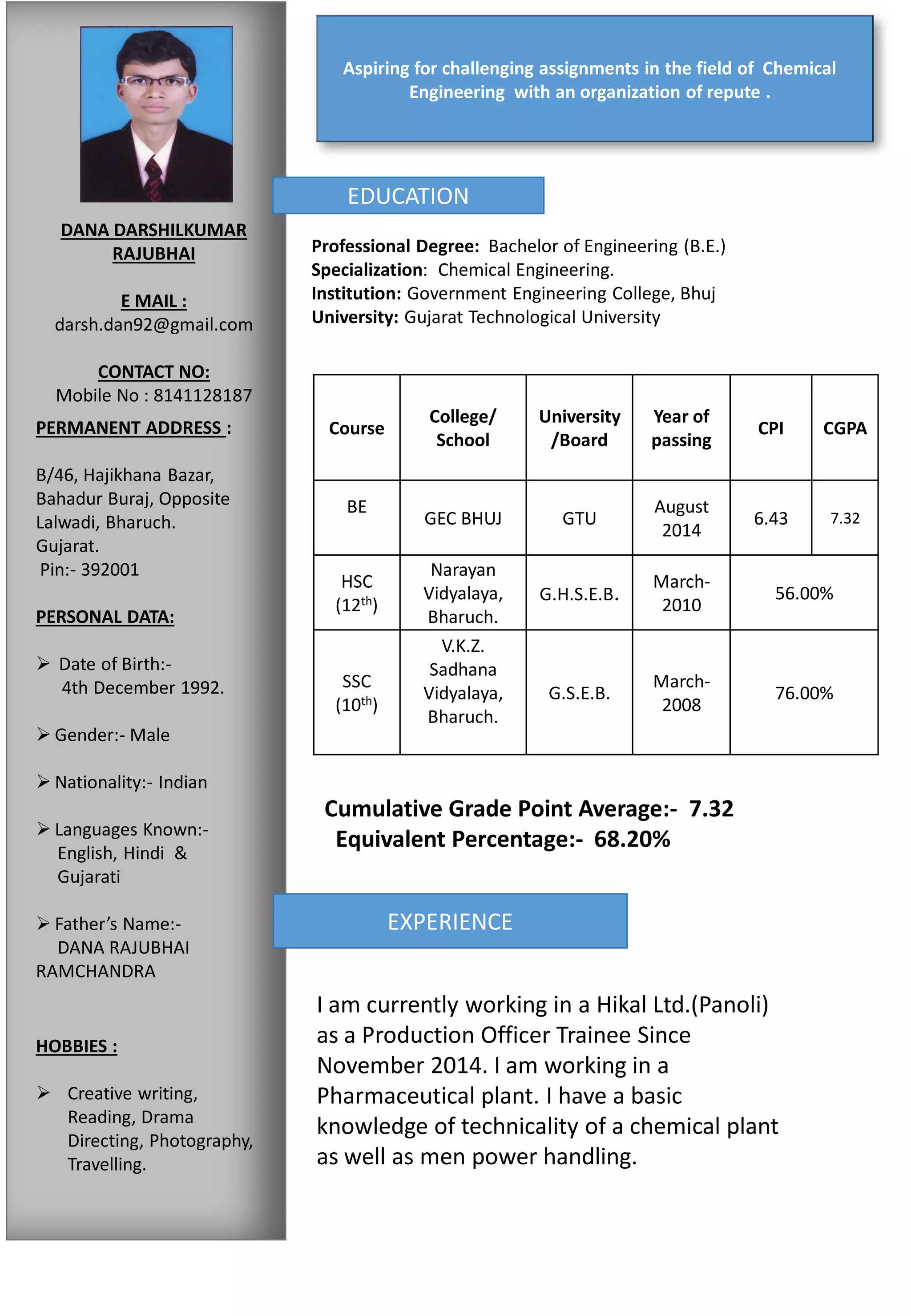 Darshil Updated CV (New) | PDF