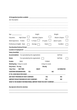 JOB ORDER FORM | PDF