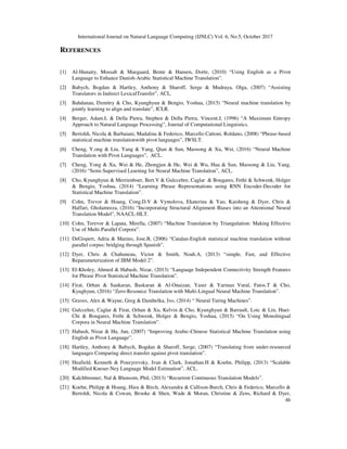 EMPLOYING PIVOT LANGUAGE TECHNIQUE THROUGH STATISTICAL AND NEURAL MACHINE TRANSLATION FRAMEWORKS ...