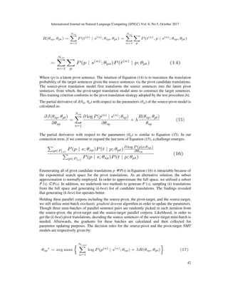 EMPLOYING PIVOT LANGUAGE TECHNIQUE THROUGH STATISTICAL AND NEURAL ...