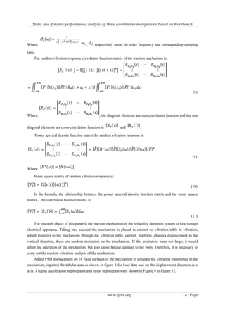 Static and Dynamic Characteristics Analysis of Three Coordinates ...