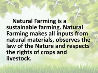 Natural Farming | PPTX