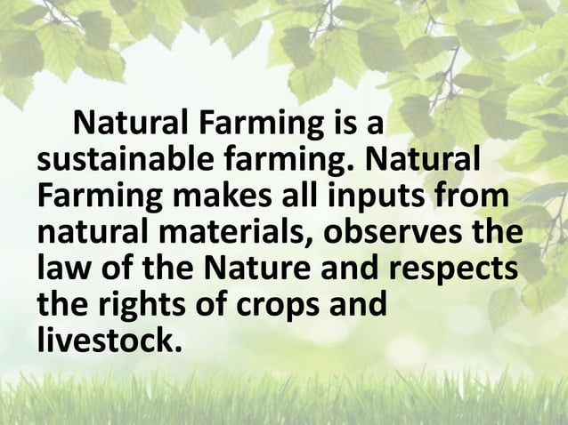 Natural Farming | PPTX