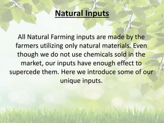 Natural Farming | PPTX