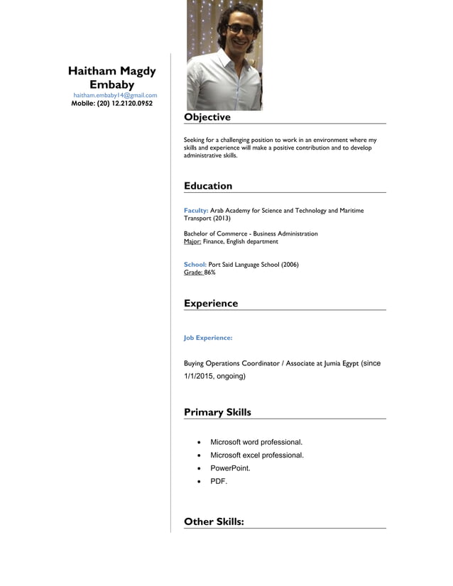 Haitham Embaby CV. | PDF