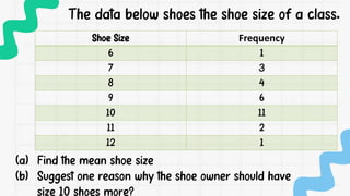 Average - Mean, Median and Mode Grade 8 | PPTX