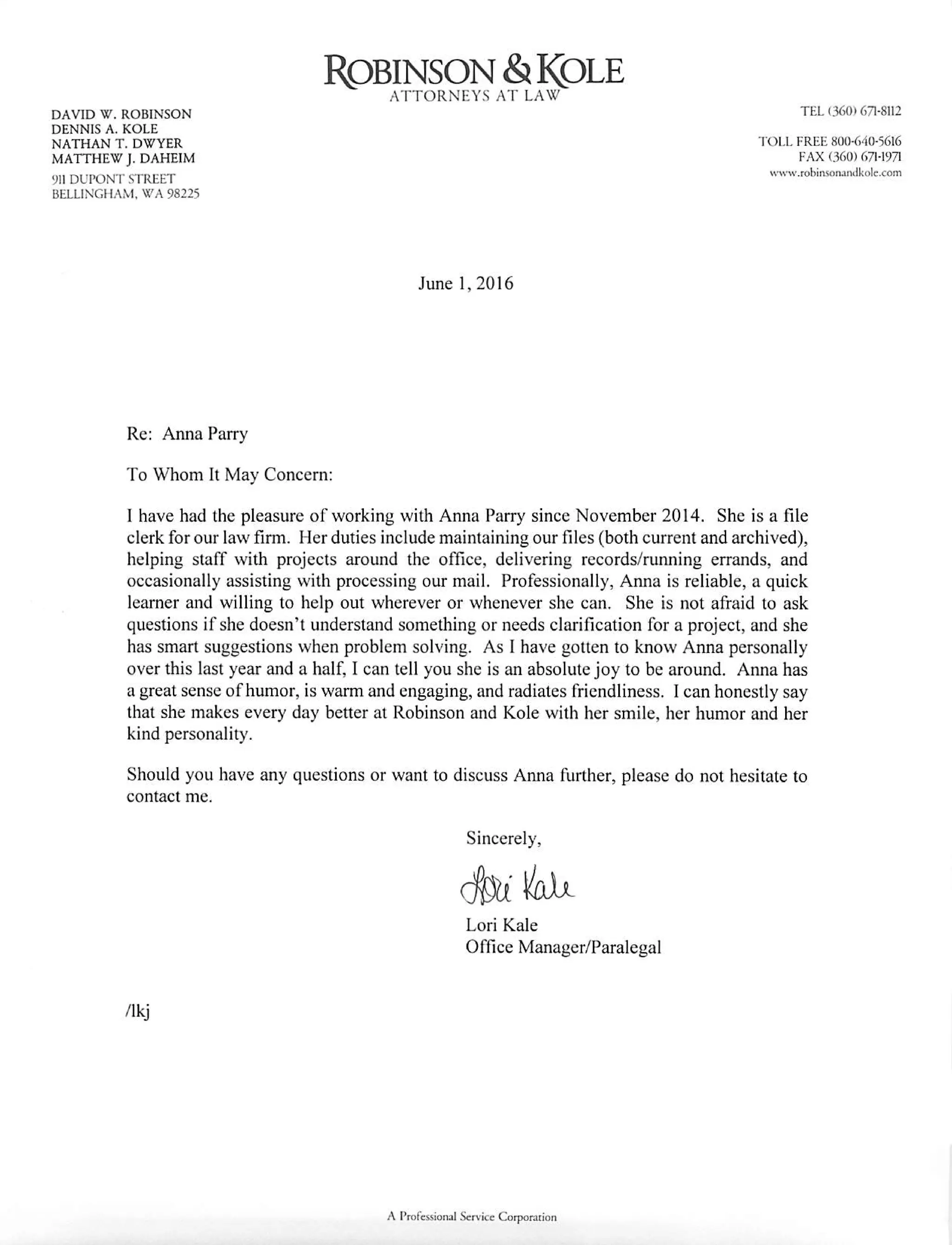 Parry, Anna_Letter of rec | PDF