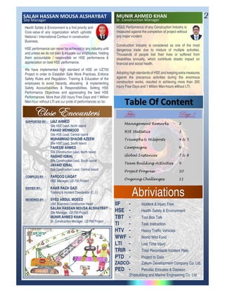 Descon HSE News Letter - UZ750 Project, January - June 2016 | PDF