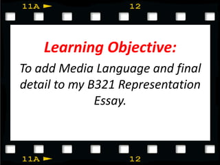 B321 essay advice | PPT