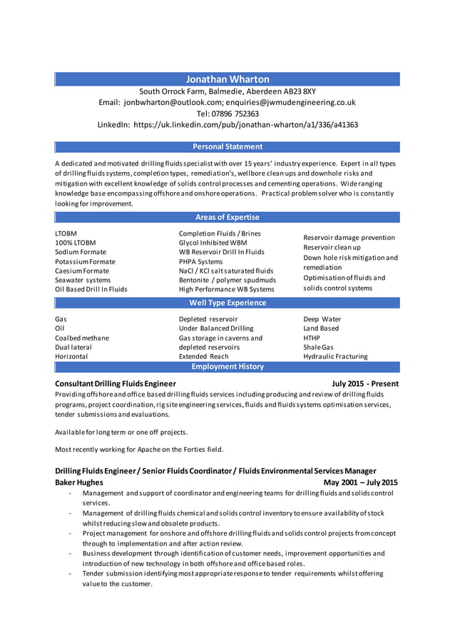 Jonathan Wharton CV | PDF