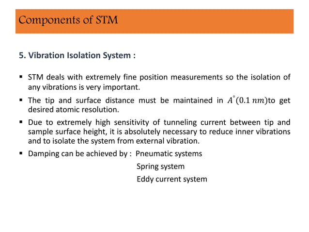 STM ppt | PPTX | Chemistry | Science