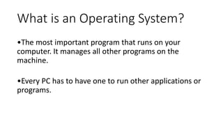 Operating Systems | PPTX