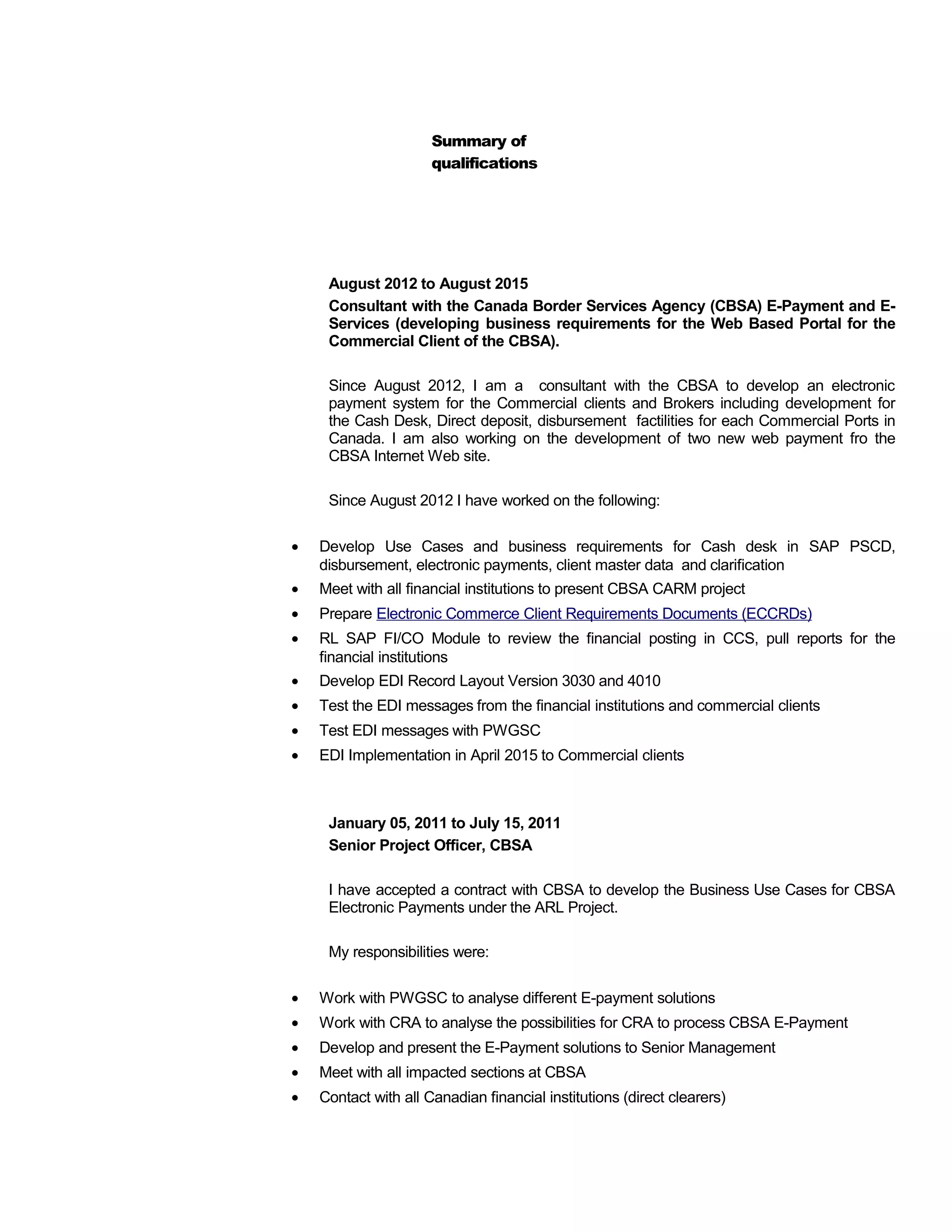 Robert David CV | DOC