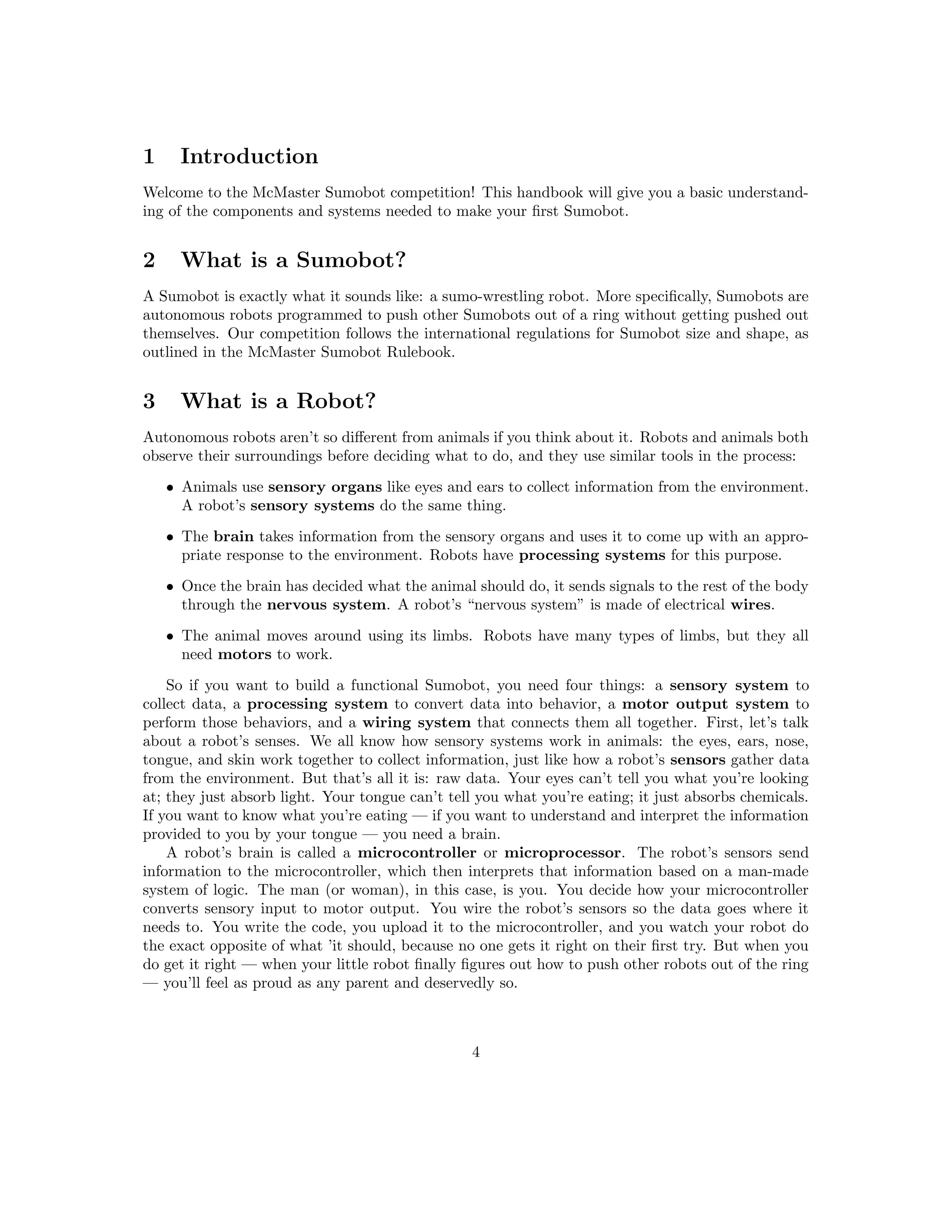 The SumoBot Handbook_final | PDF