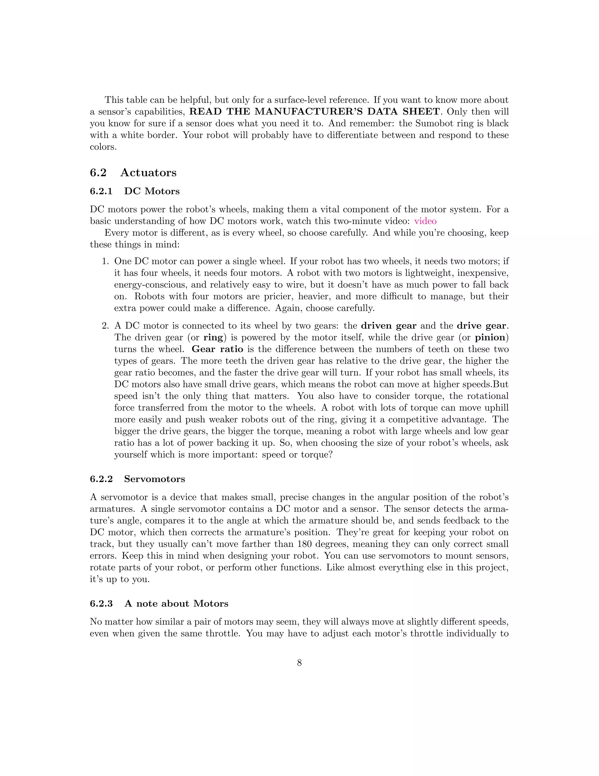 The SumoBot Handbook_final | PDF