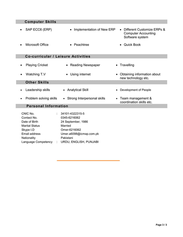 Umer Farooq ACMA | PDF | Business Accounting & Finance | Business