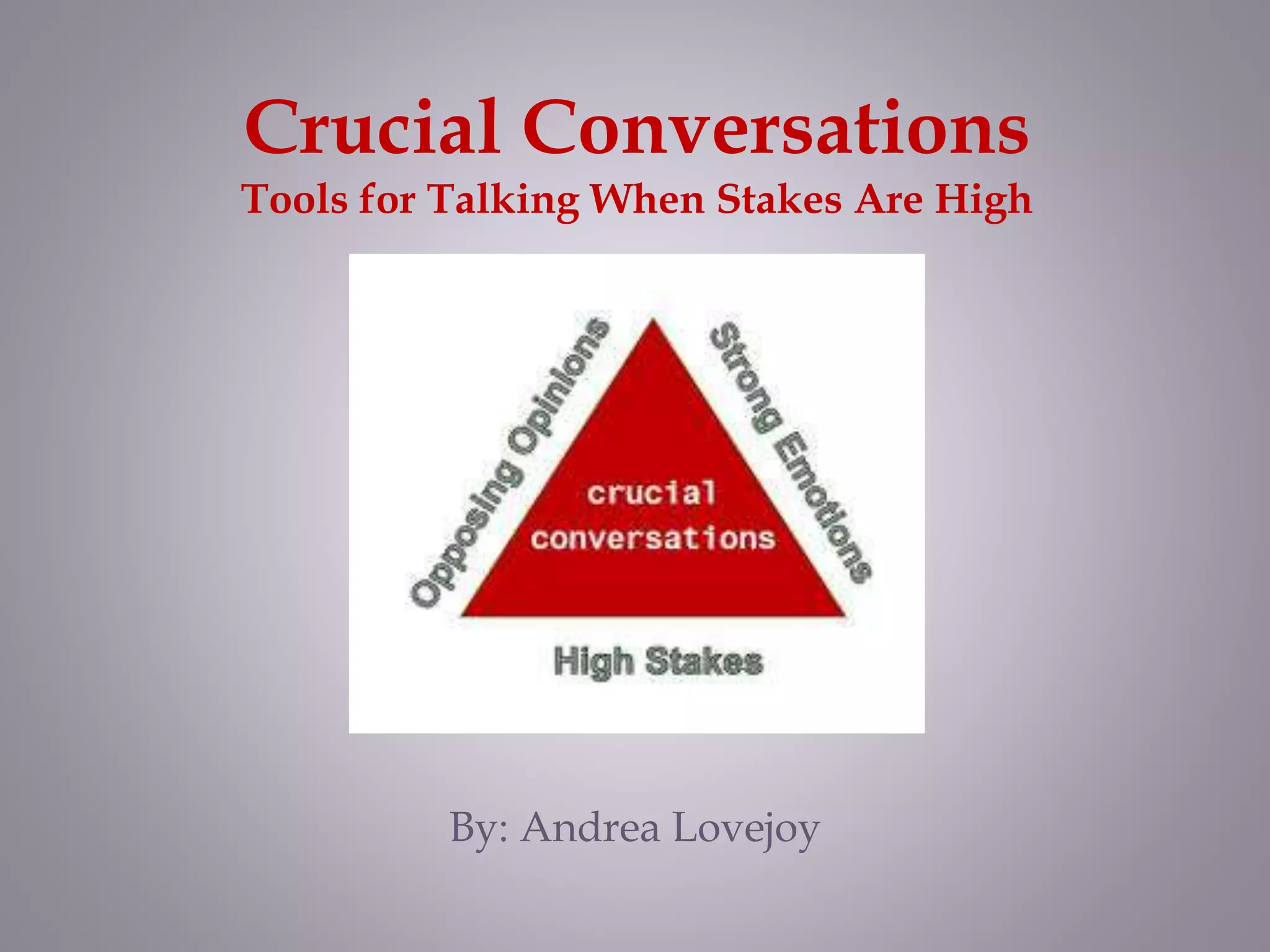 Crucial Conversations | PPTX