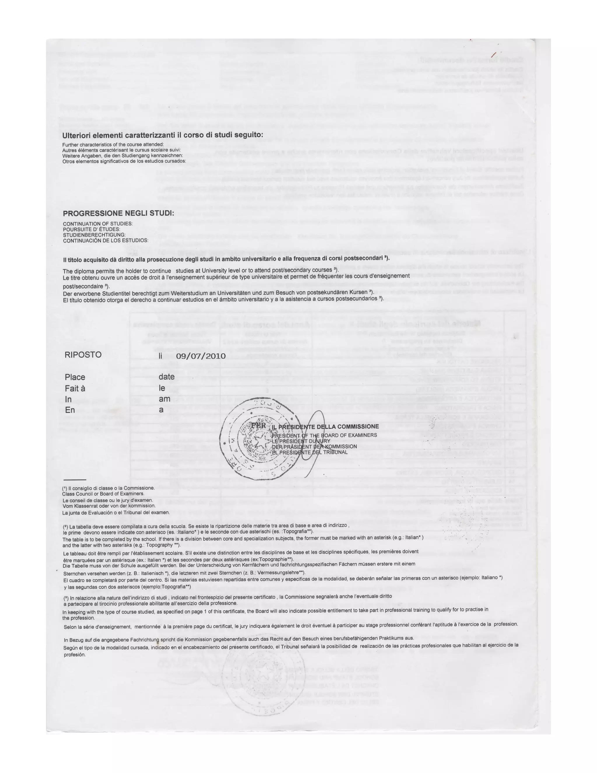 DIPLOMA SUPPLEMENT | PDF