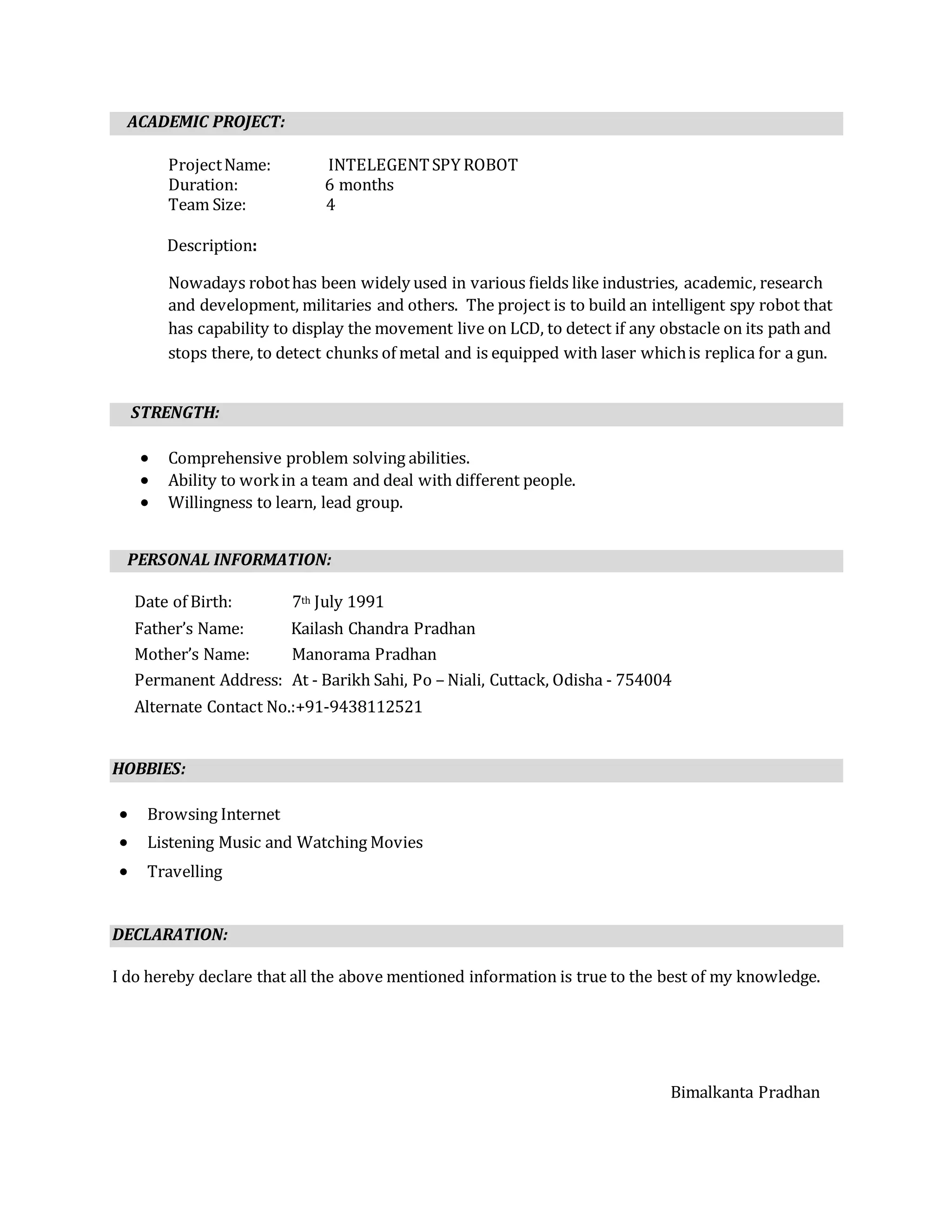 Bimal MEC_pune SOFT | DOCX | Robotics | Technology & Computing