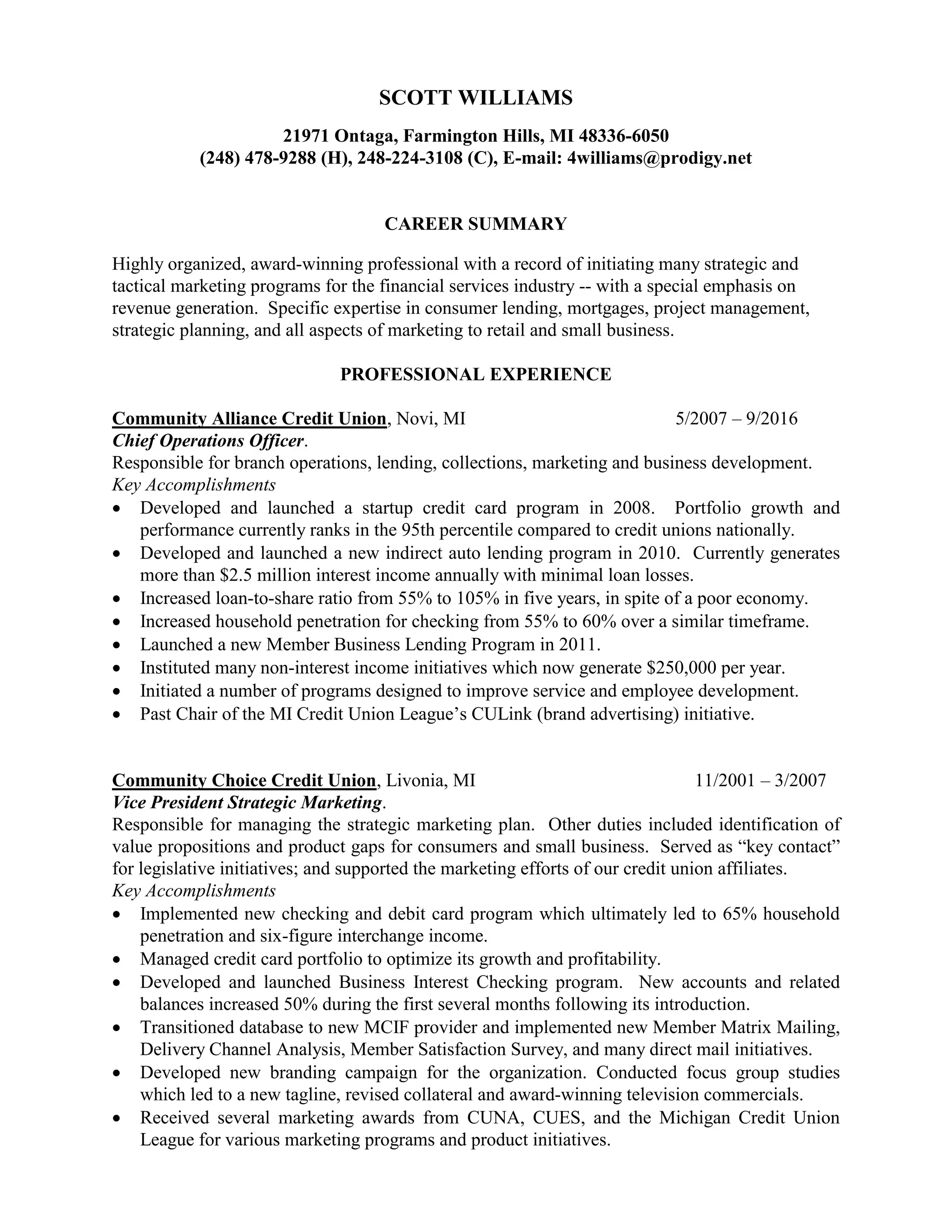 RESUME_CACU_03_2015 | PDF | Business Banking & Finance | Business