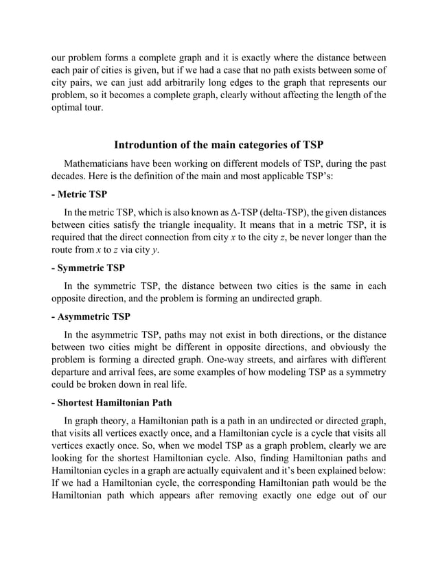 The Traveling Salesman Problem | PDF