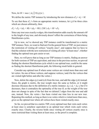 The Traveling Salesman Problem | PDF