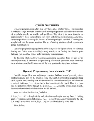 The Traveling Salesman Problem | PDF