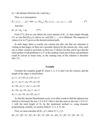 The Traveling Salesman Problem | PDF