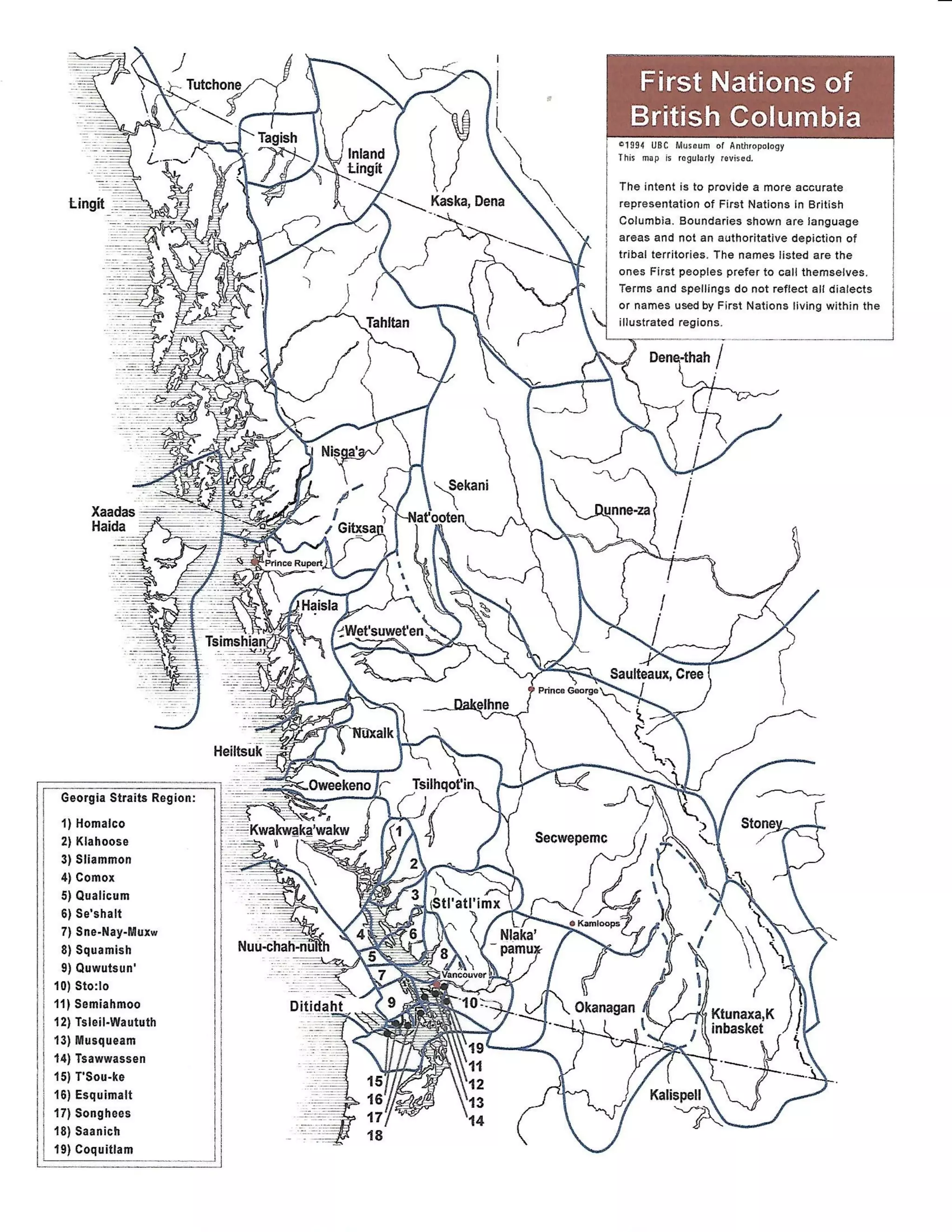 Map of First Nations of BC | PDF