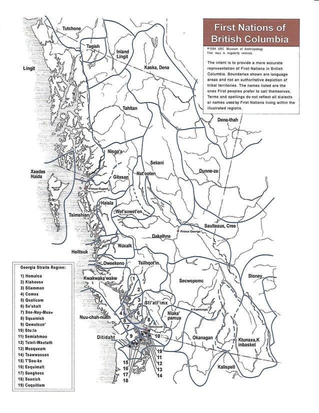 Map of First Nations of BC | PDF