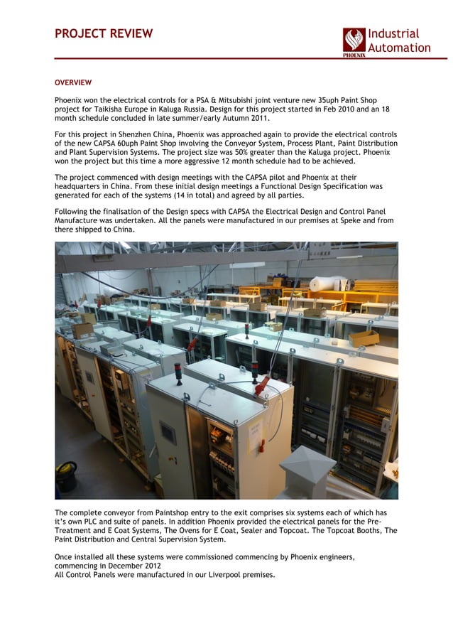 Phoenix Control Systems | PDF