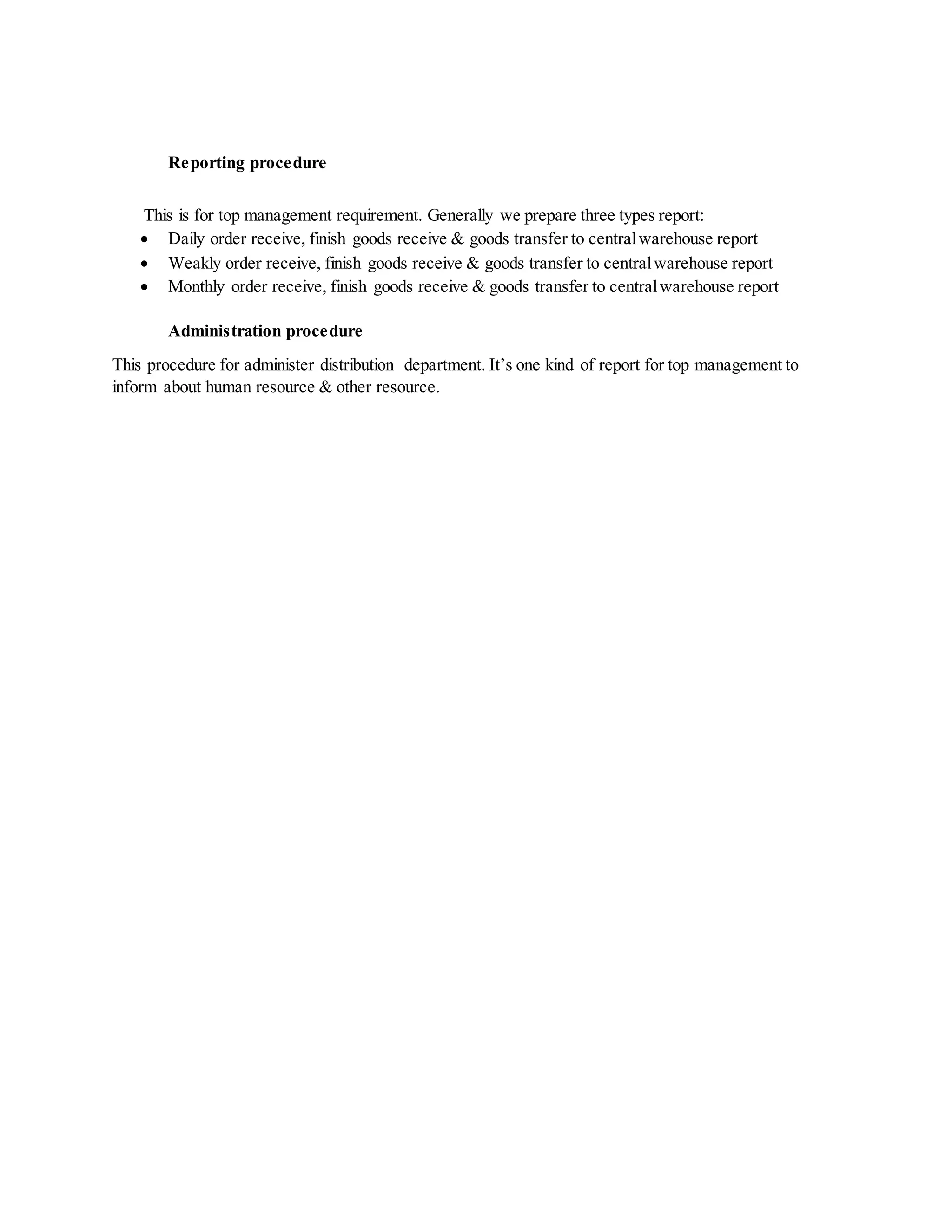 SOP for Distribution | DOCX