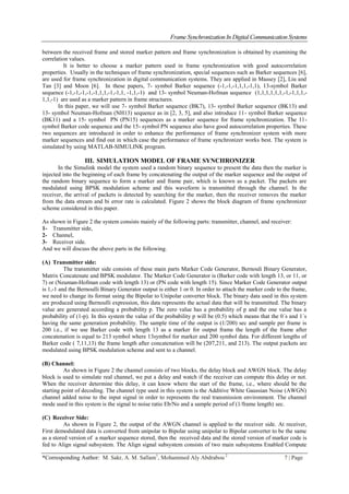 Frame Synchronization in Digital Communication Systems | PDF
