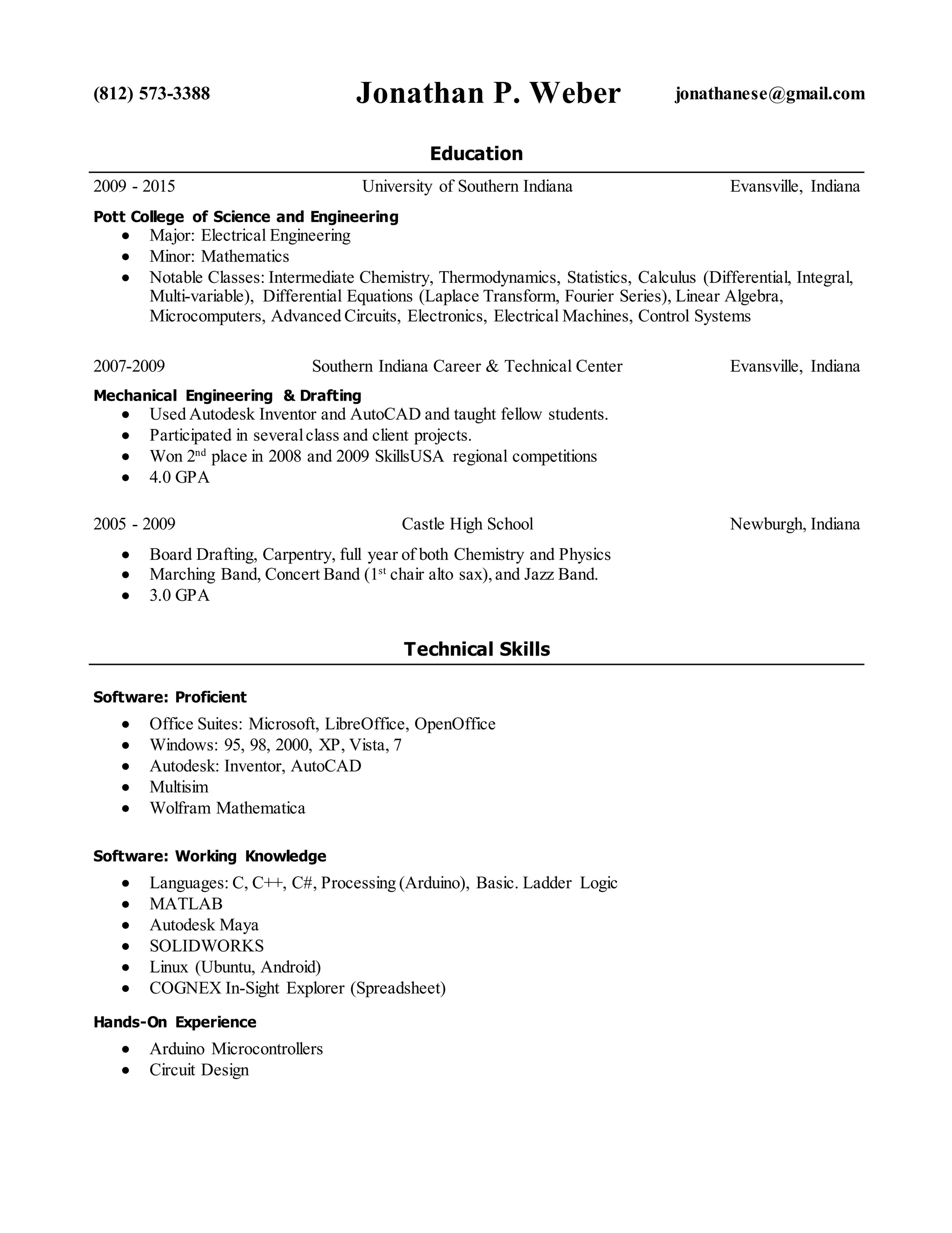 Resume Jon 09 15 15 | DOCX