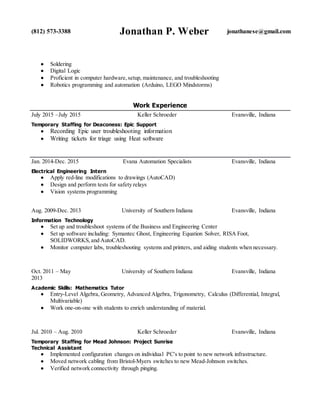 Resume Jon 09 15 15 | PDF