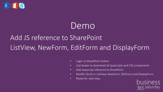 O365 Saturday - Deepdive SharePoint Client Side Rendering | PPT
