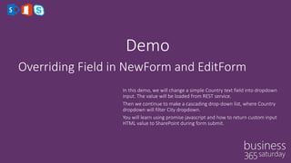 O365 Saturday - Deepdive SharePoint Client Side Rendering | PPT