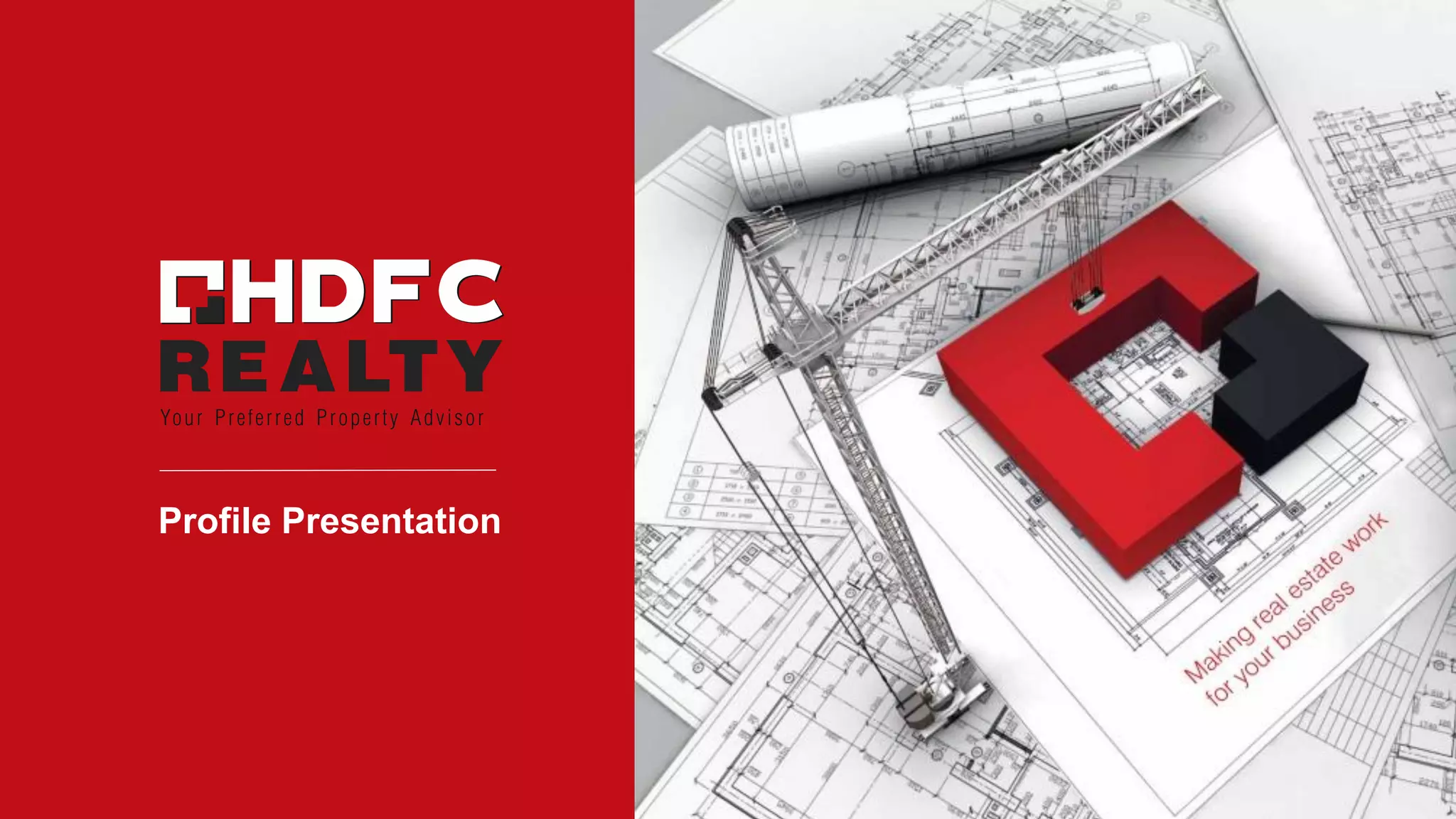 Capability Profile. HDFC Realty. | PDF | Real Estate Industry | Industries